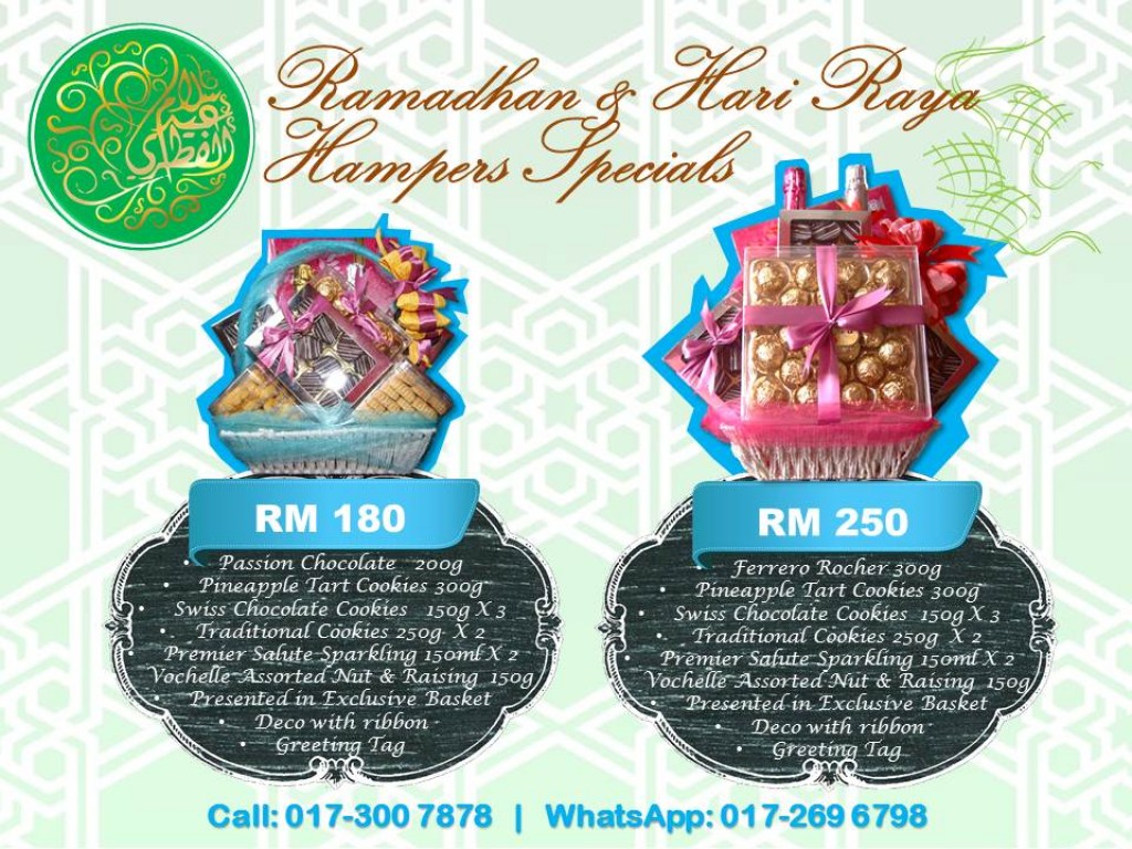 Tempahan & Penghantaran Korporat Hamper Raya | M Niaga