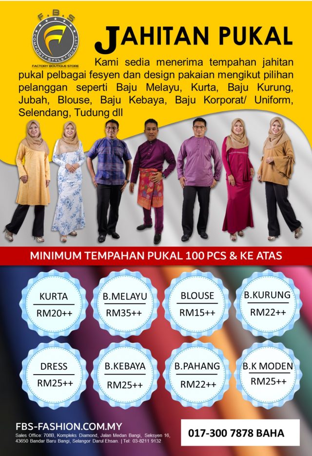 KILANG JAHIT PUKAL BANGI KL PUTRAJAYA SELURUH MALAYSIA | M Niaga