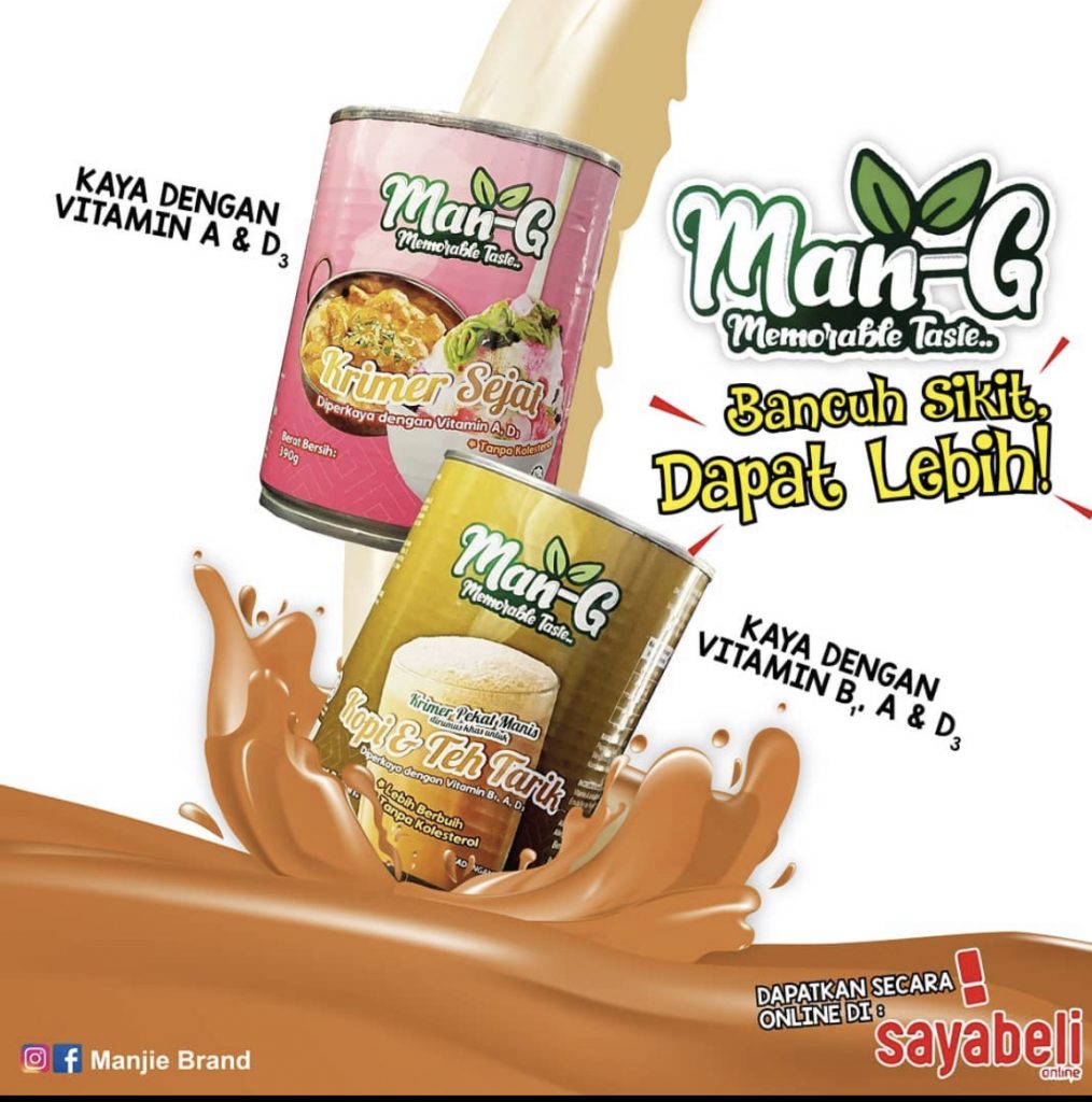 Pengeluar/ Pembekal Susu Pekat Manis dan Krimer Jenama Man-G | M Niaga