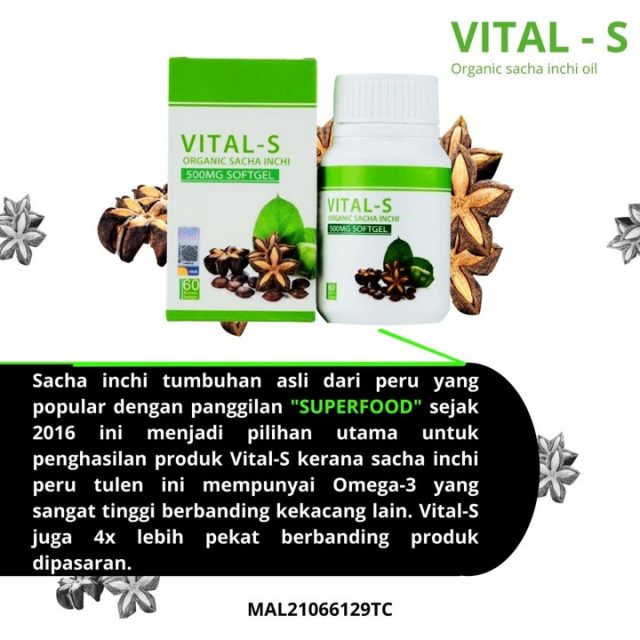 VITAL-S Sacha Inchi Peru Testimoni Sebenar Rosman Alwi (bekas pelumba ...
