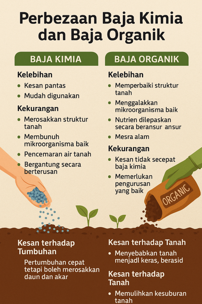 Perbezaan Baja Kimia dan Baja Organik: Mana Lebih Baik untuk Tumbuhan ...